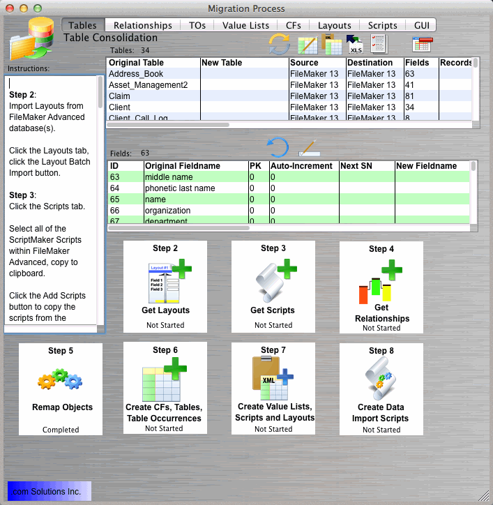 News Fmpro Migrator 712 Adds Filemaker 13 Table Consolidation Automation